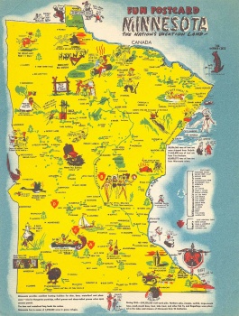 Solve Minnesota Map jigsaw puzzle online with 432 pieces