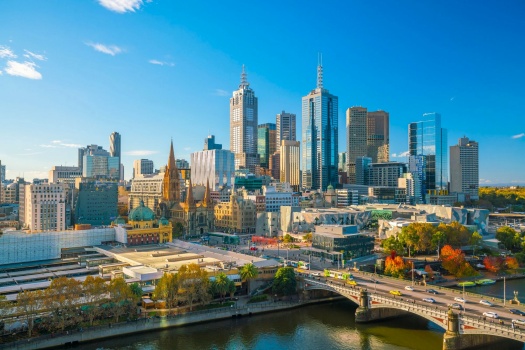 Solve City of Melbourne, Australia. jigsaw puzzle online with 96 pieces