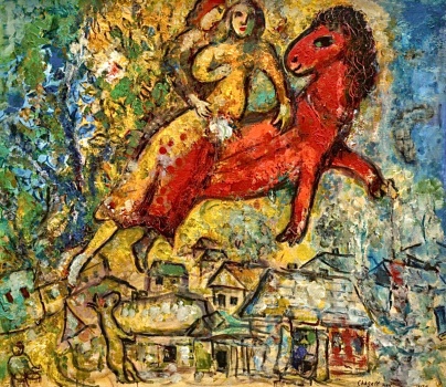 Solve La Chevauchée ou La Calvacade, 1955, Marc Chagall (1887-1985 ...