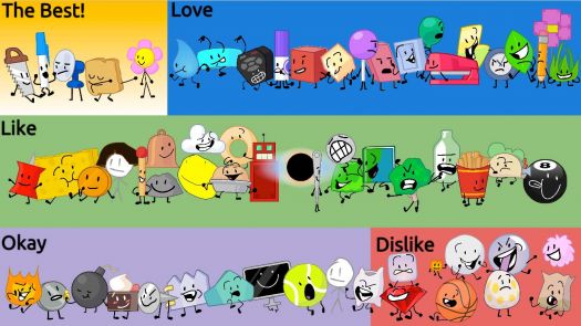 Solve My Top BFB Characters jigsaw puzzle online with 45 pieces