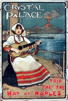 Solve Bay Of Naples Poster jigsaw puzzle online with 96 pieces