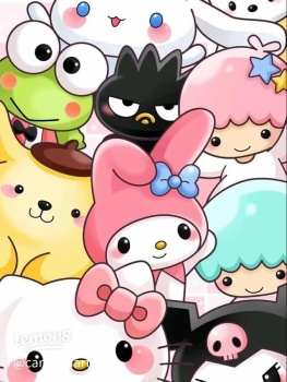 Solve hello kitty and friends jigsaw puzzle online with 165 pieces