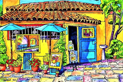 Solve A Charming Art Gallery jigsaw puzzle online with 600 pieces