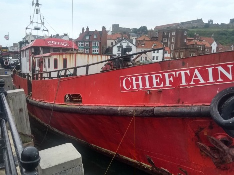 Solve Chieftain in Whitby Harbour jigsaw puzzle online with 192 pieces