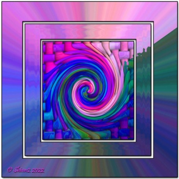 Solve A Clockwise Swirl jigsaw puzzle online with 64 pieces