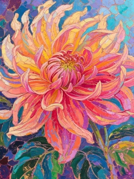 Solve Dalia Painting - Abstract Art jigsaw puzzle online with 24 pieces