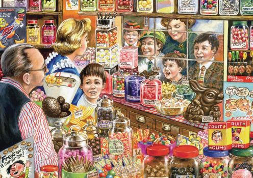 Solve The candy shop (giant) jigsaw puzzle online with 450 pieces