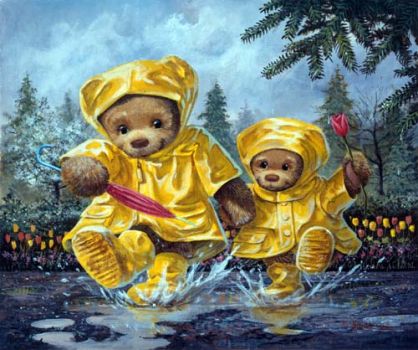 Solve 2 nounours jigsaw puzzle online with 56 pieces