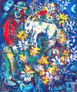 Solve Fleurs ou La bouquet champêtre, 1965, Marc Chagall (1887-1985 ...