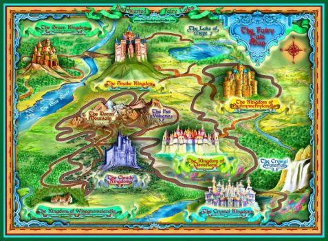Solve Fairytale Map jigsaw puzzle online with 130 pieces