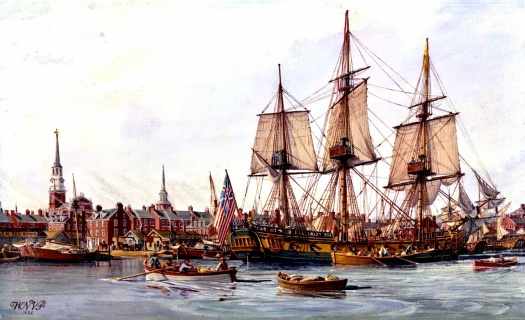 Solve Continental Ship Alfred (1775-1778) Painting in oils, 1974, by W ...