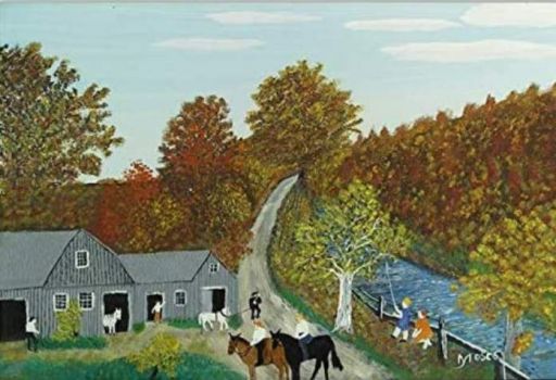 Solve Grandma Moses 16 jigsaw puzzle online with 70 pieces