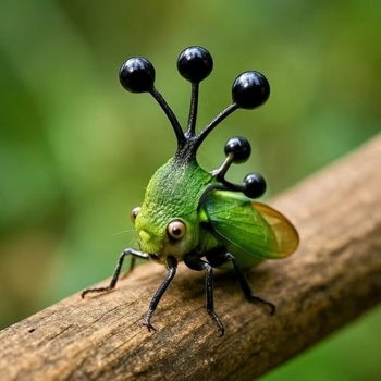 Solve Alien Art project? Nope, just a Brazilian Treehopper looking ...