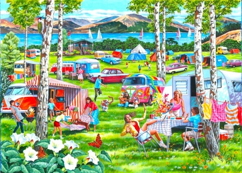 Solve Camping Chaos jigsaw puzzle online with 352 pieces