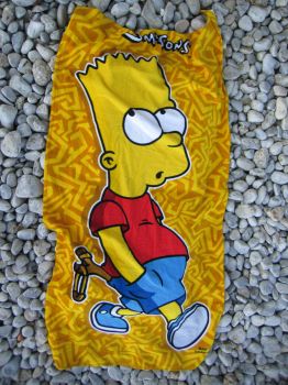 Solve Bart Simpson chilling at the Beach jigsaw puzzle online with 154 ...