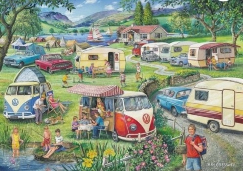 Solve Weekend Camping jigsaw puzzle online with 70 pieces