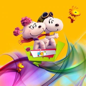 Solve Snoopy & Fifi jigsaw puzzle online with 81 pieces