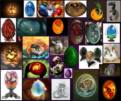 Solve Dragon eggs jigsaw puzzle online with 598 pieces