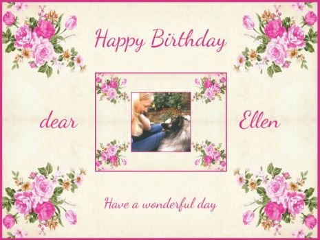 Solve Happy Birthday dear Ellen (PutterDutt) jigsaw puzzle online with ...