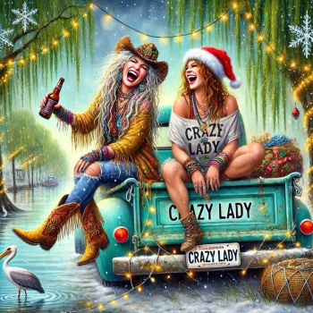 Solve Crazy Ladies jigsaw puzzle online with 64 pieces