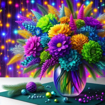 Jigsaw Puzzle | 49 pieces | flower arrangement to brighten up your day ...