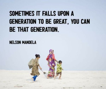 Solve "Sometimes It Can Fall Upon A Generation To Be Great, You Can Be ...