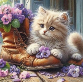 Solve poesje jigsaw puzzle online with 225 pieces