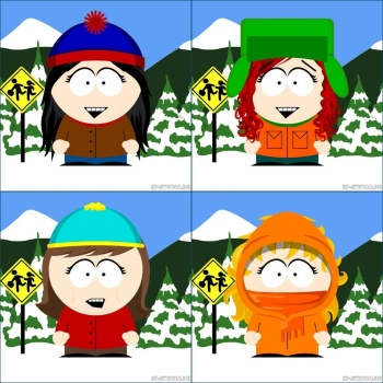 Solve Stacy Marsh, Kylie Broflovski, Erica Cartman, Kelly McCormick ...