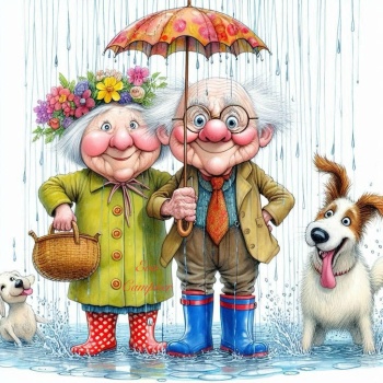 Jigsaw Puzzle | 144 pieces | Rain, Rain, Rain Rain! | Jigidi