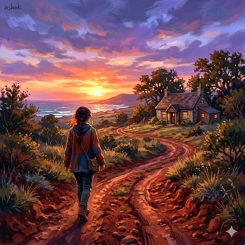 Jigsaw Puzzle | 100 pieces | Going home at sunset | Jigidi