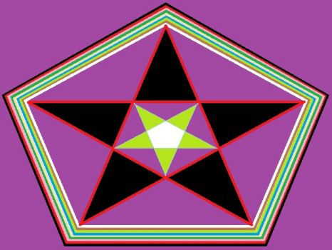 Solve Pentagons jigsaw puzzle online with 88 pieces