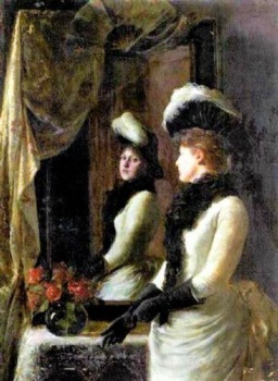 Solve Frederick Warren Freer (American 1849-1908) The Last Look jigsaw ...