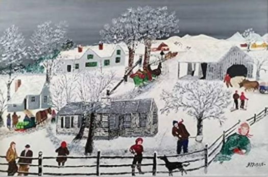 Solve Grandma Moses 15 jigsaw puzzle online with 70 pieces