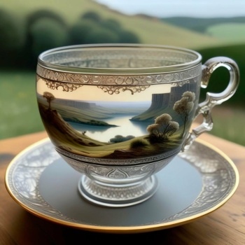 Solve Landscape in tea cup jigsaw puzzle online with 144 pieces