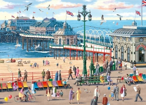 Solve Vintage Brighton jigsaw puzzle online with 96 pieces