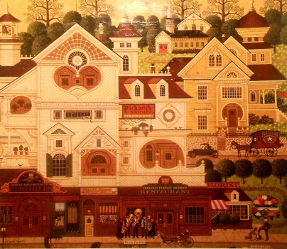 Solve Pretty Penny Square {Charles Wysocki} jigsaw puzzle online with 168 pieces