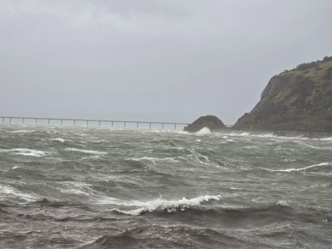 Solve A Bit Blowy At Cloghan Point Jetty jigsaw puzzle online with 12 ...