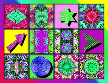 Solve Shapes jigsaw puzzle online with 180 pieces