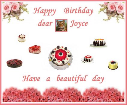 Solve Happy Birthday dear Joyce (Cakes1947) jigsaw puzzle online with ...
