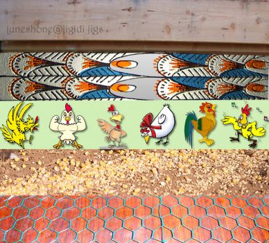 Solve chickens jigsaw puzzle online with 90 pieces