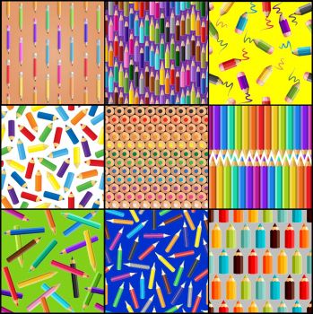 Solve Color pencil patterns jigsaw puzzle online with 225 pieces