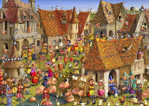 Solve Medieval Castle jigsaw puzzle online with 140 pieces