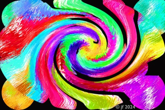Solve Abstract Color Swirls jigsaw puzzle online with 35 pieces