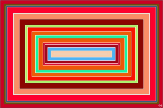 Solve Concentric Rectangles!! ~ M jigsaw puzzle online with 96 pieces