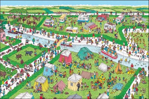 Solve Where’s Wally jigsaw puzzle online with 384 pieces