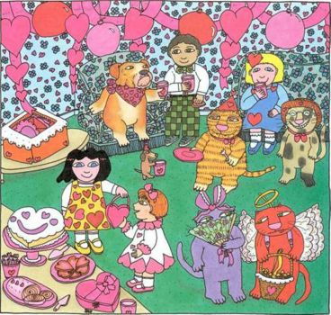 Solve Rotten Ralph & Sarah Arrive at the Valentine Party jigsaw puzzle ...