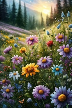 Solve Spring flowers in bloom jigsaw puzzle online with 70 pieces