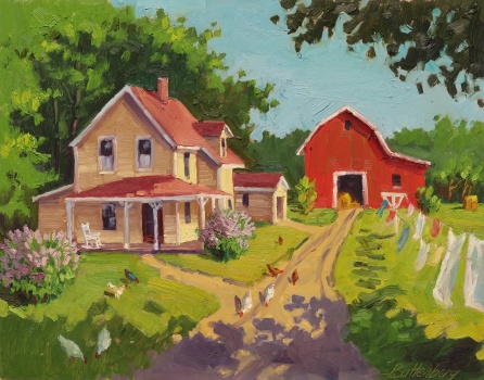 Solve Wash Day on the Farm by Mike Battenberg jigsaw puzzle online with ...