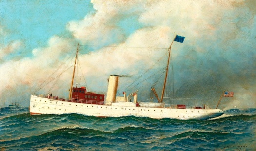 Solve Antonio Jacobsen (Danish-American, 1850–1921), Sandy Hook (1917 ...