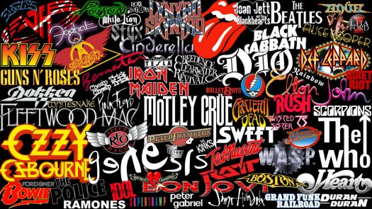 Solve Rock Logos jigsaw puzzle online with 405 pieces